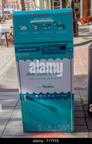 Recycling Diapers By Pampers At Amsterdam The Netherlands 2019 Stock ...