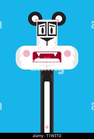 Cute Cartoon Panda Stock Vector Image & Art - Alamy