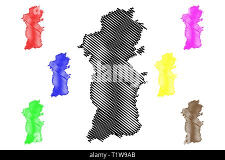 Powys (United Kingdom, Wales, Cymru, Principal areas of Wales) map ...