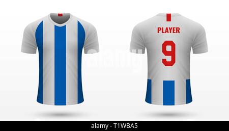 Realistic soccer shirt Brighton, jersey template for football kit 2022 ...