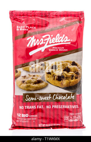 Winneconne, WI - 24 March 2019: A package of Annies organic chocolate ...