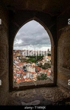Aerial view of Sao Jorge Castle, known in English as Saint George's ...