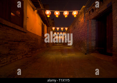Pingyao at night, the ancient city of China Stock Photo - Alamy
