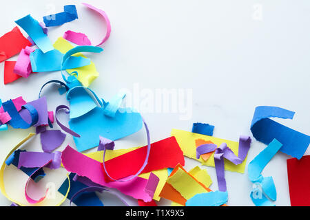 Holiday decor, creative design and party concept - Paper confetti on ...