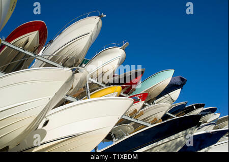Boat storage in Miami, FL Stock Photo - Alamy
