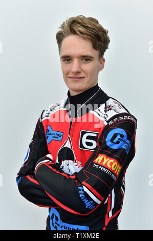 Belle Vue Colts Ben Rathbone during the Belle Vue Aces Media Call at ...