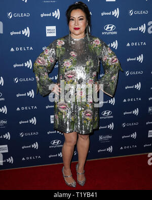 Jennifer Tilly arrives at the 30th Annual GLAAD Media Awards held at ...