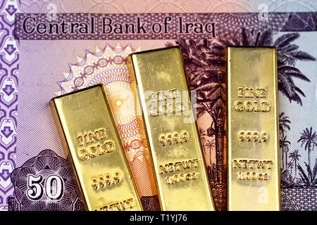 50 Iraqi dinar bank note. Iraqi dinar is the national currency of Iraq ...