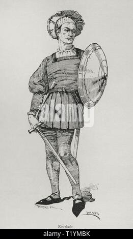 Rodeleros. Unidades de infantería española provistas de espadas y ...