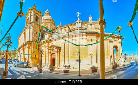 Parish church Siggiewi Malta Stock Photo: 9275858 - Alamy