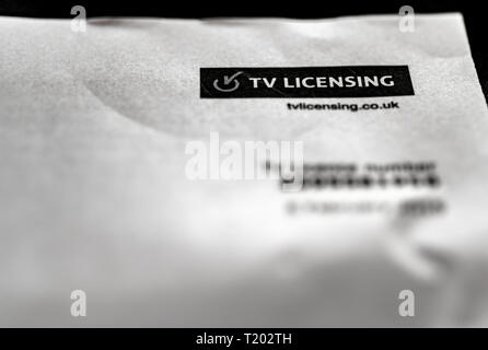 TV Licensing Bill Stock Photo - Alamy