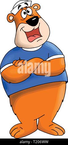 cartoon funny teddy bear with speech bubble Stock Vector Image & Art ...