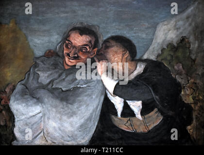 Honoré Daumier - Crispin and Scapin Stock Photo - Alamy