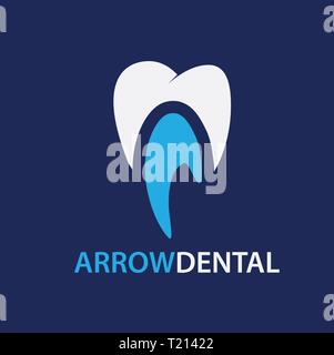 Arrow dental logo icon vector template Stock Vector Image & Art - Alamy
