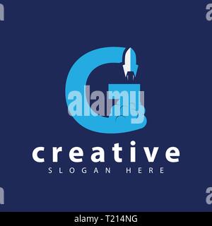 G Letter Rocket logo icon vector template Stock Vector Image & Art - Alamy