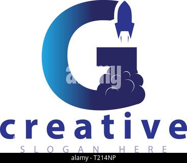 G Letter Rocket logo icon vector template Stock Vector Image & Art - Alamy