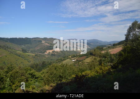 Magnificent Views Of The Mountains Of Galicia Delimiting With Asturias ...