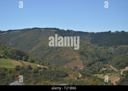 Magnificent Views Of The Mountains Of Galicia Delimiting With Asturias ...