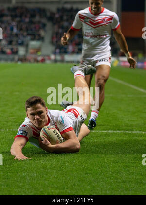 St Helens, UK. 29th Mar, 2019. 29th March 2019, Totally Wicked Stadium ...