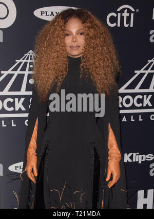 Inductee Janet Jackson attends the 2019 Rock & Roll Hall of Fame ...