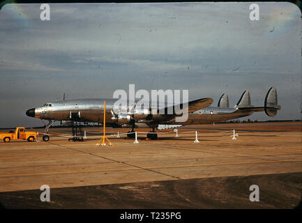 Dwight Eisenhower's presidential aircraft, Columbine III, at Spence Air ...