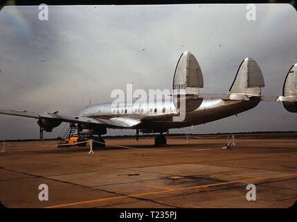 Dwight Eisenhower's presidential aircraft, Columbine III, at Spence Air ...