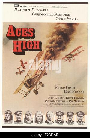 Aces High (1976) Publicity information, Film poster, Date: 1976 Stock ...