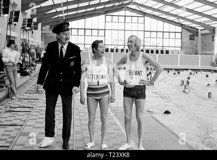 REG VARNEY, STEPHEN LEWIS, BOB GRANT, ON THE BUSES, 1971 Stock Photo ...