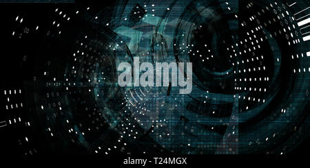 Humans and Machines Merging as a Futurist Concept art Stock Photo - Alamy