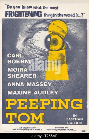 Peeping Tom (1960) Publicity information, film poster Date: 1960 Stock ...