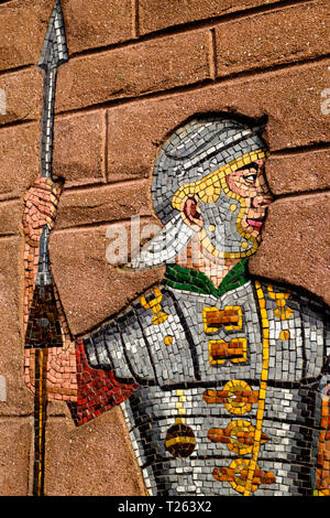 Caerleon, small town on the edge of the city of Newport, Gwent wales UK ...