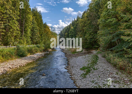 The Halblech a natural river near Füssen in Bavaria Stock Photo - Alamy