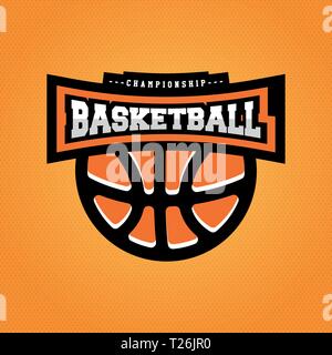 Basketball championship logo. T-shirts design Stock Vector Image & Art ...