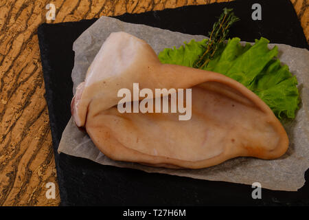Raw pork ear for cooking Stock Photo - Alamy
