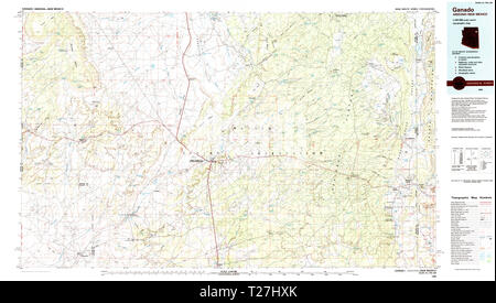 Ganado, Arizona, map 1984, 1:100000, United States of America by ...
