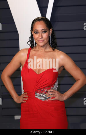 Tracee Ellis Ross attending the 2019 Vanity Fair Oscar Party held at ...