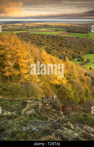 A view from The Wrekin, a prominant hill near Wellington and Ironbridge ...