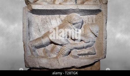 Roman relief sculptures of gladiator fights 3rd century AD from ...