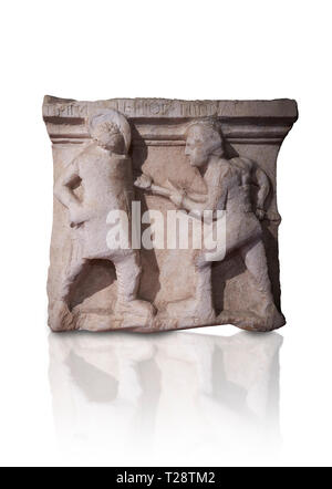 Roman relief sculptures of gladiator fights 3rd century AD from ...