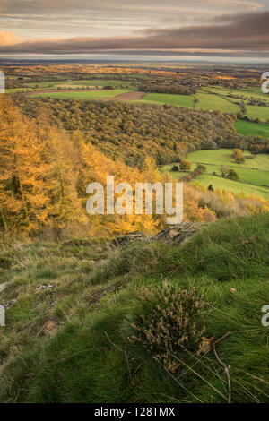 A view from The Wrekin, a prominant hill near Wellington and Ironbridge ...