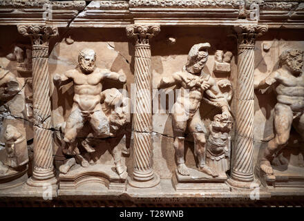Archaeological Museum, sarcophagus of Hercules from Perge, 2nd Stock ...