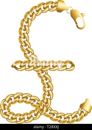 Vector illustration of Pound Sterling gold coin Stock Vector Image ...