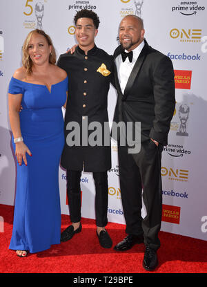 Marcus Scribner attending the 50th NAACP Image Awards in Los Angeles ...