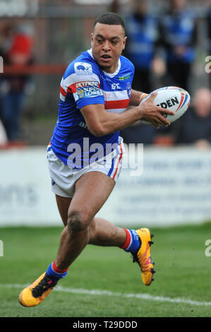 Wakefield, UK. 31 March 2019. Mobile Rocket Stadium, Wakefield, England ...