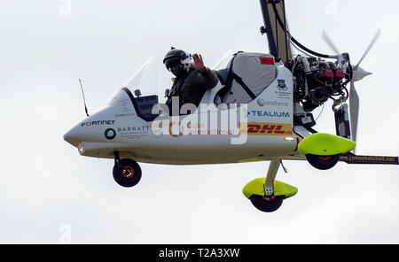 British adventurer James Ketchell, who hopes to become the first person ...