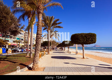 Seafront promenade, Altea, Costa Blanca, Alicante Province, Kingdom ...