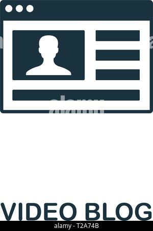 Creative video for vlogging, blogging line icon set. Digital tool and ...