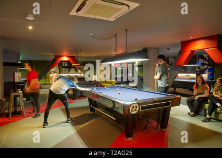 Pool table at RILEYS LIVERPOOL refurbished snooker hall hosting large ...