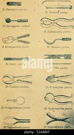 Ancient indian text Sushruta samhita shastra and kartarika, surgical ...