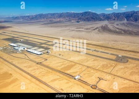 Eilat, Israel – February 19, 2019: Aerial view of Eilat Ramon Airport ...